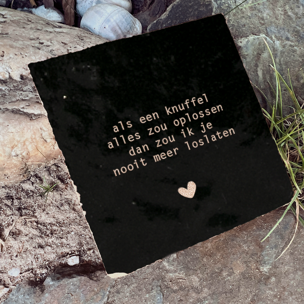 Tegeltje rouw | Als een knuffel | Luniott